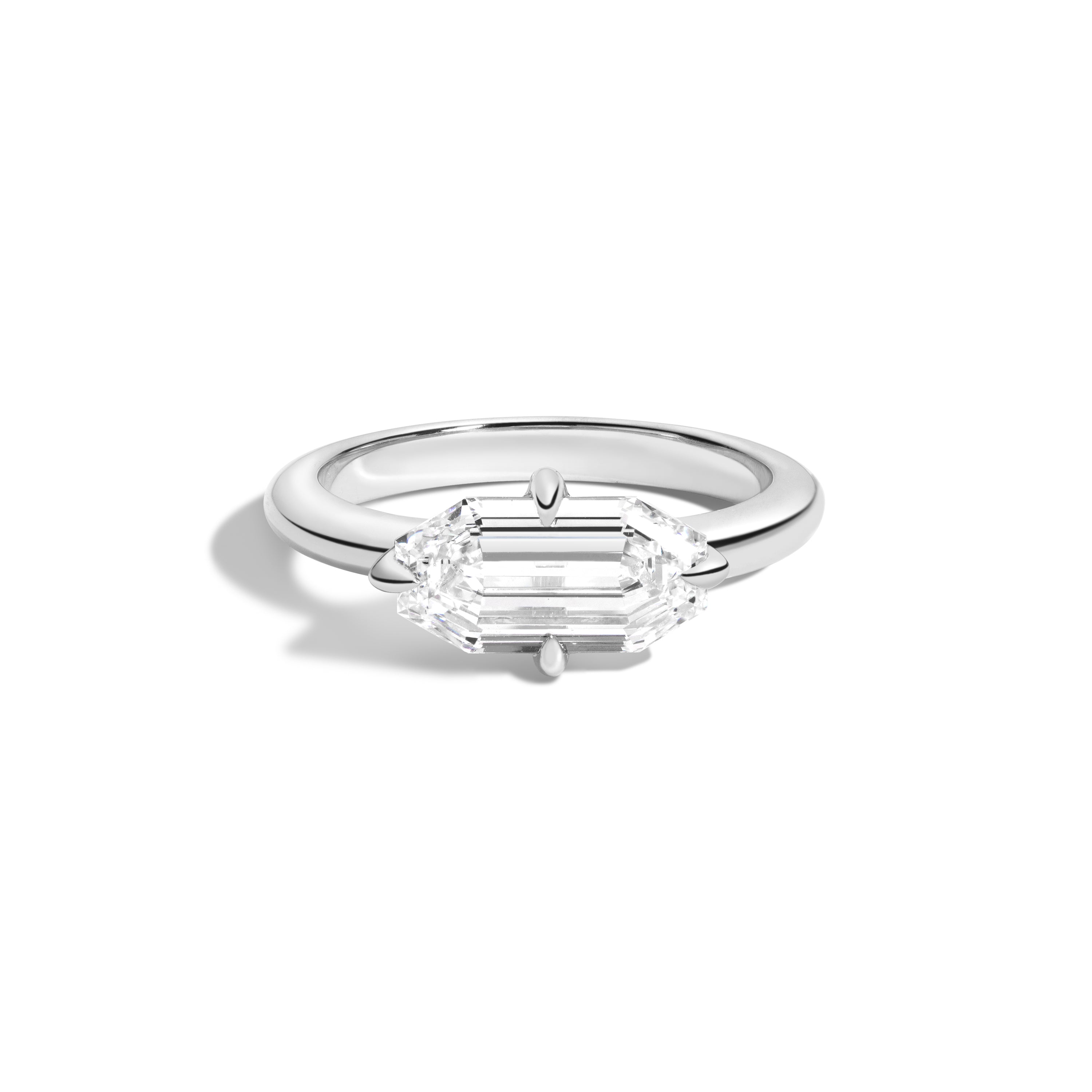 East-West Step Cut Octagon Ring – Shahla Karimi