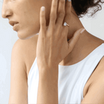 Pear Slant Ring – Shahla Karimi