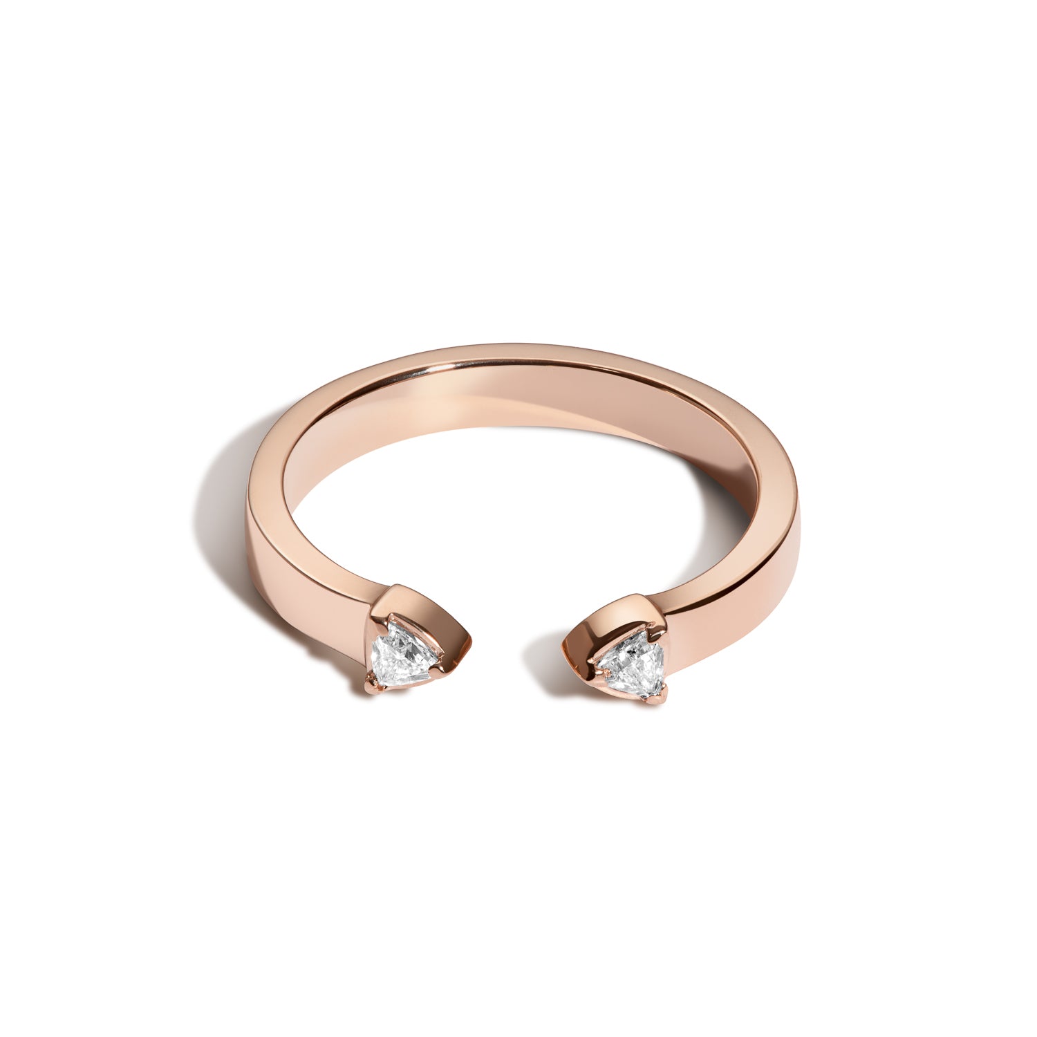 rose gold open ring