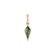 Green Sapphire Shield Charm – Shahla Karimi
