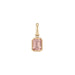 Peach Sapphire Emerald-Cut Charm – Shahla Karimi